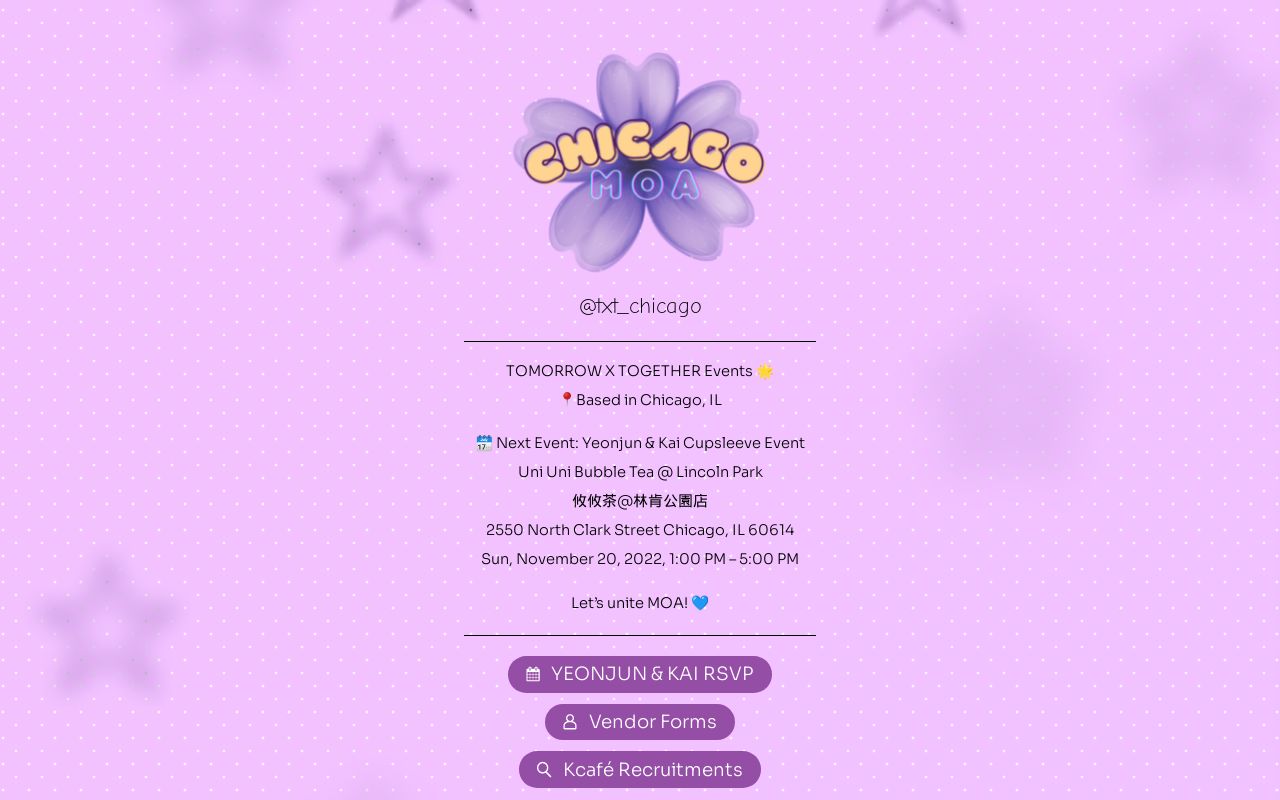 TXT Chicago Events